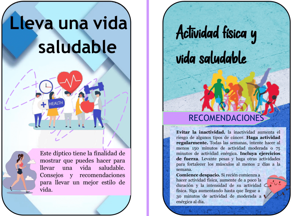 Ejemplos de dípticos | ⬇️ Descarga GRATIS