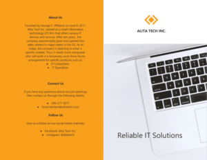 Ejemplos de dípticos gratuitos 【Plantillas gratis】