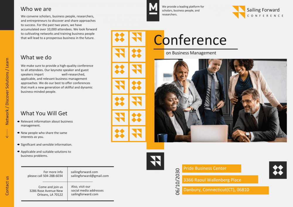 Plantillas de dípticos bonitas y creativas 【Descargar】