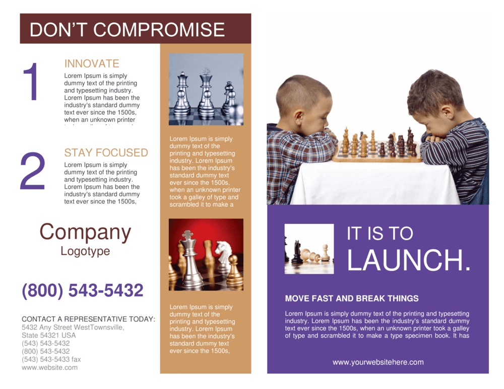 Plantillas de dípticos para niños gratuitas 【Descargar】