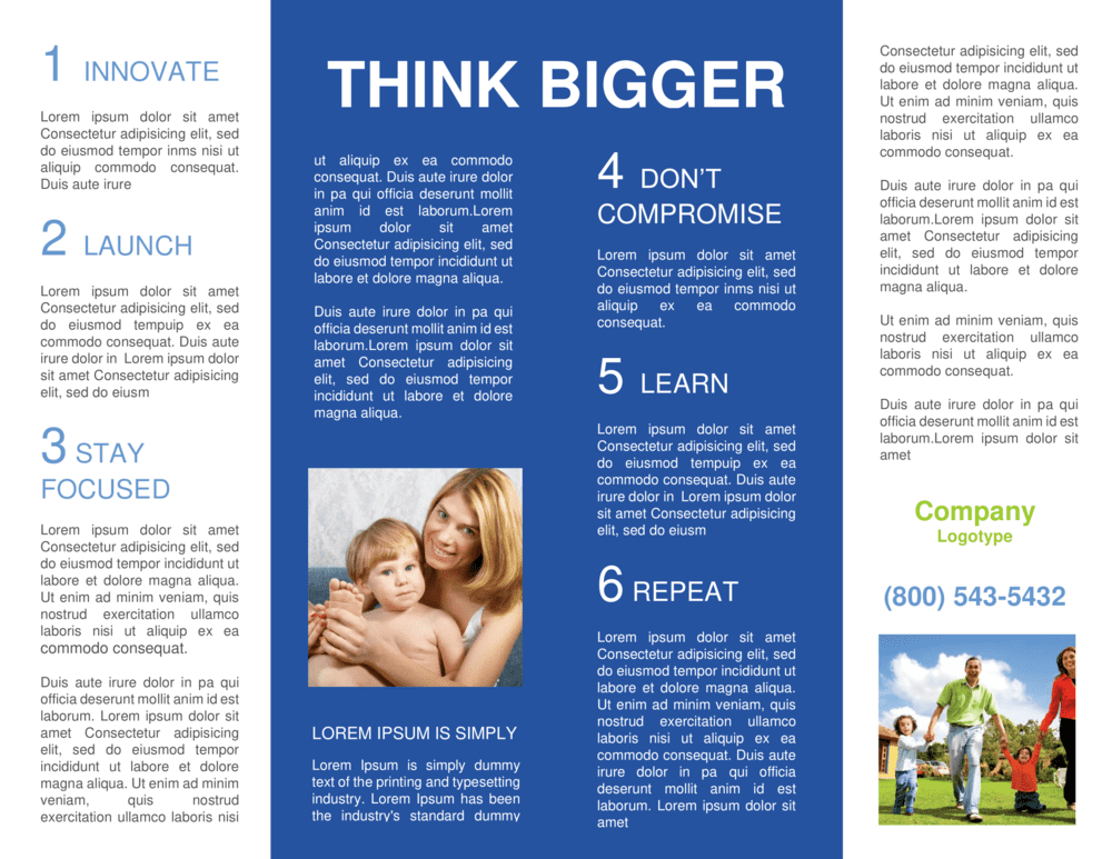 Plantillas de dípticos para niños gratuitas 【Descargar】